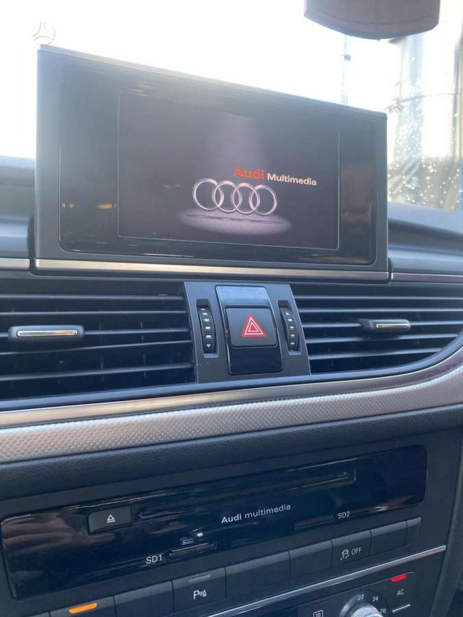 Black Audi A6 2014 in Vilnius, with an engine capacity of 2.97 L and mileage of 339 thousand km for 5899 €, photo 14 on AUTOMOTO.COM.LV