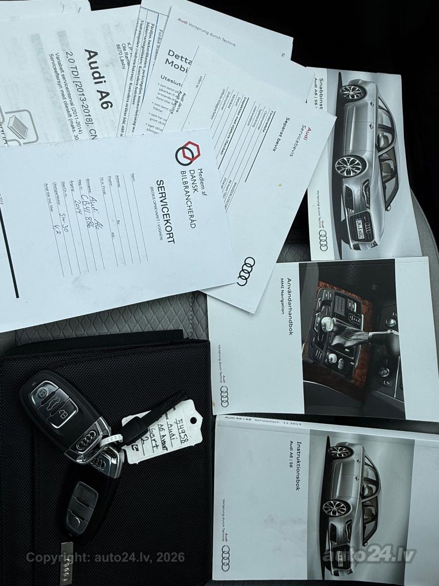 Melns Audi A6 2014 Tartu, ar dzinēja tilpumu 2.00 L un nobraukumu 232 tūkst. km par 10799 €, foto 27 vietnē AUTOMOTO.COM.LV