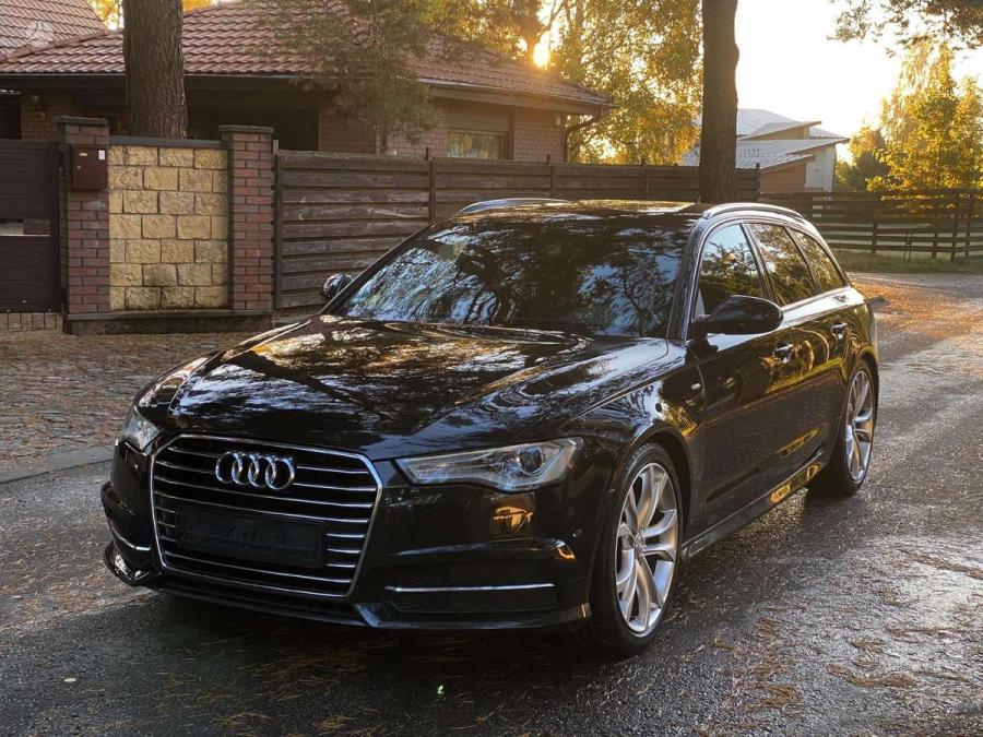 Black Audi A6 2015 in Vilnius, with an engine capacity of 1.97 L and mileage of 288 thousand km for 13800 €, photo 1 on AUTOMOTO.COM.LV
