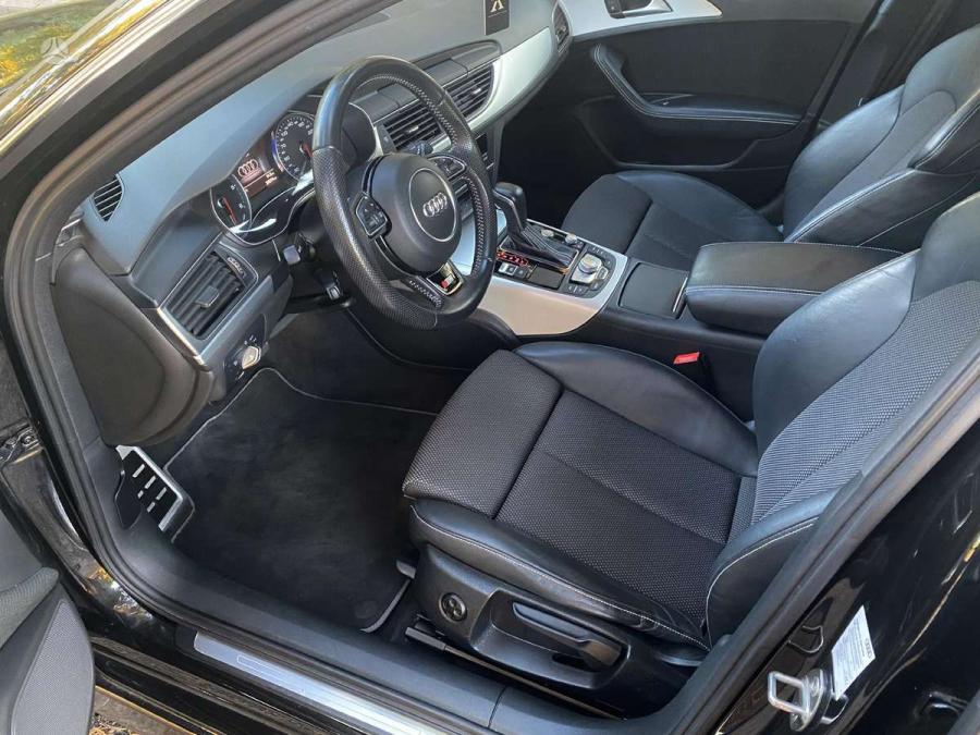 Black Audi A6 2015 in Vilnius, with an engine capacity of 1.97 L and mileage of 288 thousand km for 13800 €, photo 12 on AUTOMOTO.COM.LV