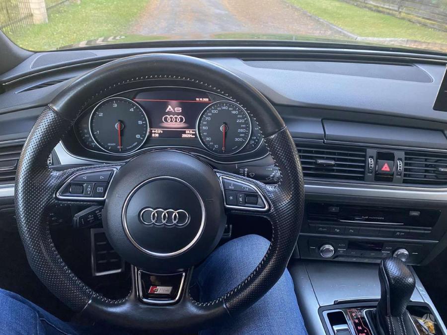 Black Audi A6 2015 in Vilnius, with an engine capacity of 1.97 L and mileage of 288 thousand km for 13800 €, photo 16 on AUTOMOTO.COM.LV