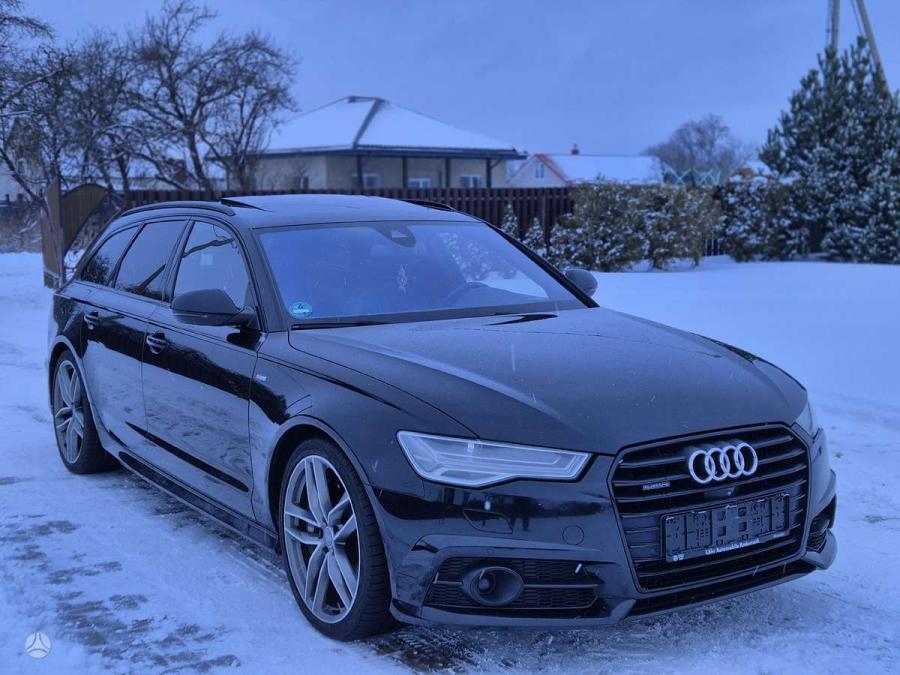 Black Audi A6 2015 in Vilnius, with an engine capacity of 3.00 L and mileage of 242 thousand km for 18950 €, photo 3 on AUTOMOTO.COM.LV