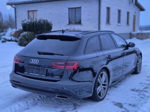 Black Audi A6 2015 in Vilnius, with an engine capacity of 3.00 L and mileage of 242 thousand km for 18950 €, photo 6 on AUTOMOTO.COM.LV