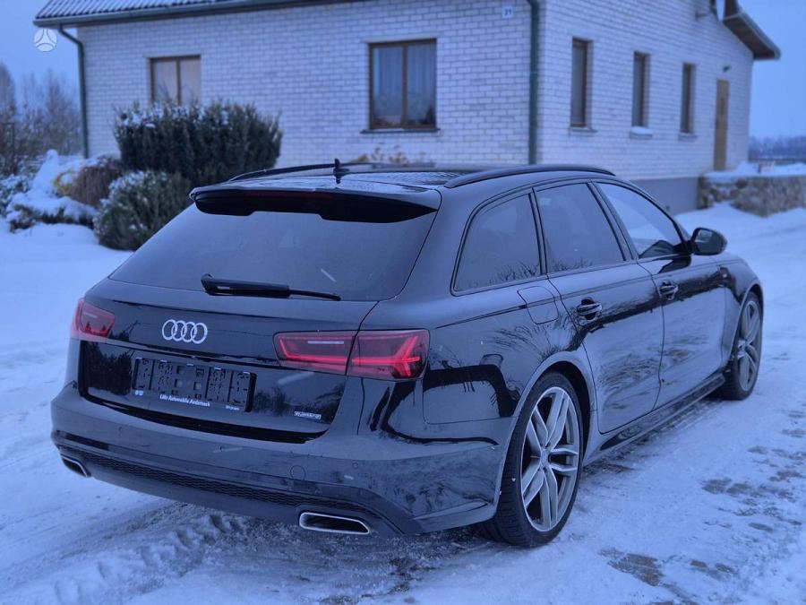 Black Audi A6 2015 in Vilnius, with an engine capacity of 3.00 L and mileage of 242 thousand km for 18950 €, photo 6 on AUTOMOTO.COM.LV