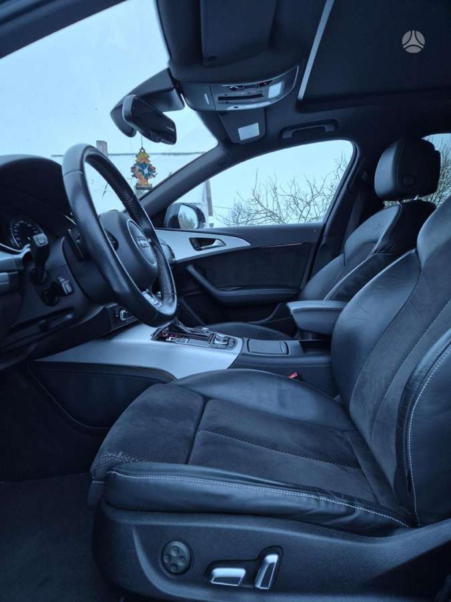 Black Audi A6 2015 in Vilnius, with an engine capacity of 3.00 L and mileage of 242 thousand km for 18950 €, photo 10 on AUTOMOTO.COM.LV