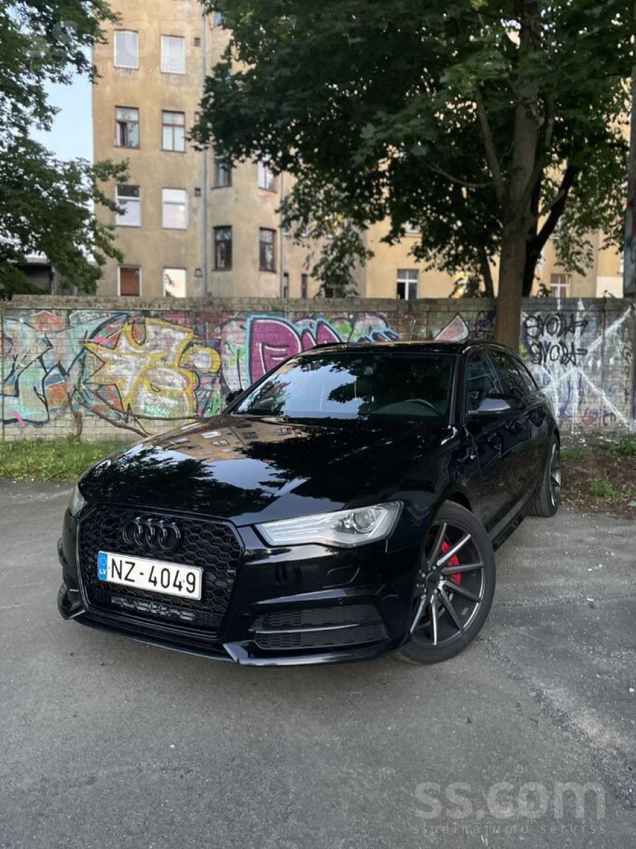Black Audi A6 2015 in Riga, with an engine capacity of 3.00 L and mileage of 310 thousand km for 14900 €, photo 1 on AUTOMOTO.COM.LV