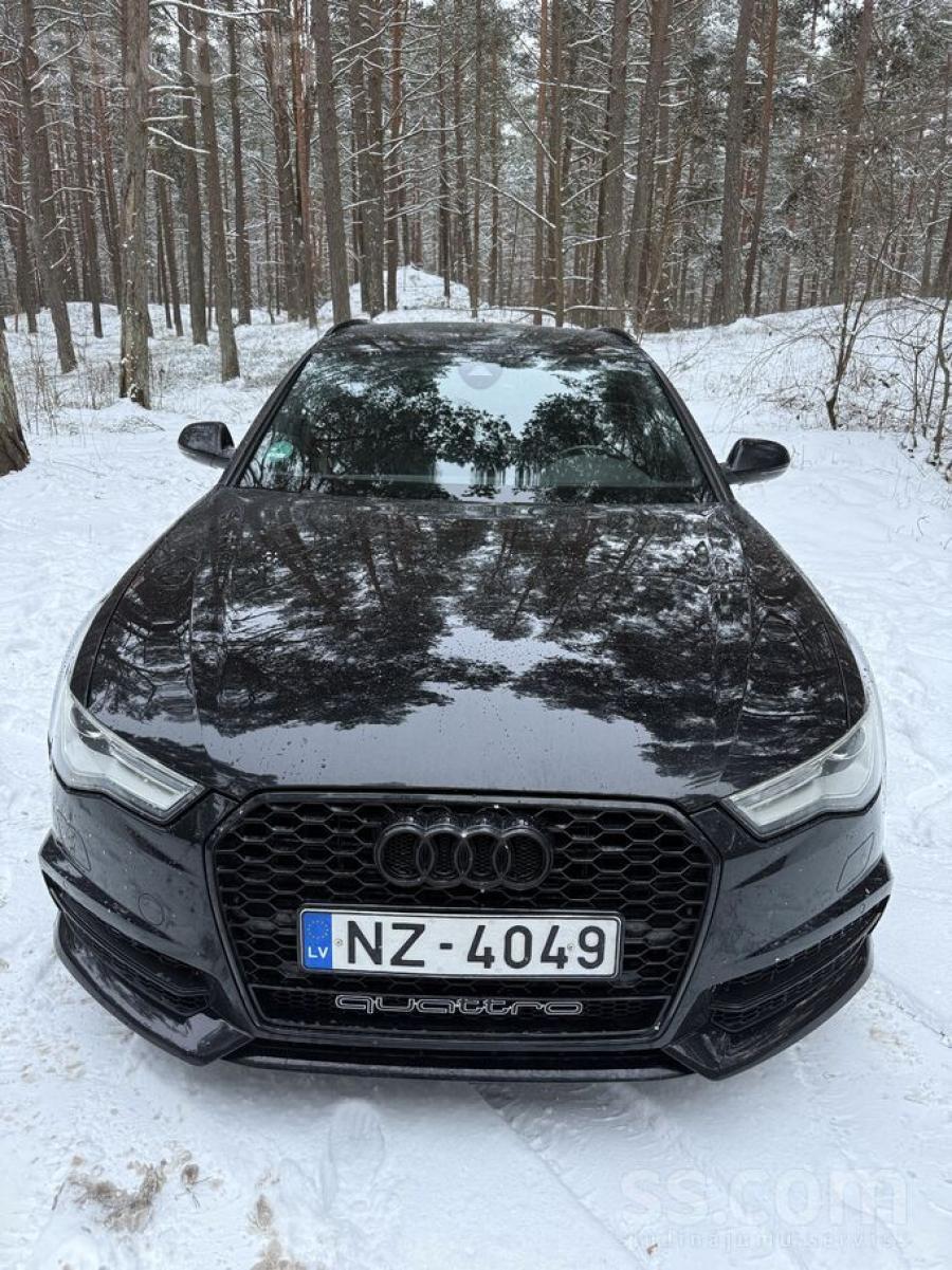 Black Audi A6 2015 in Riga, with an engine capacity of 3.00 L and mileage of 310 thousand km for 14900 €, photo 4 on AUTOMOTO.COM.LV