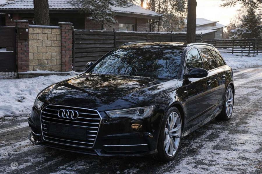 Black Audi A6 2015 in Vilnius, with an engine capacity of 1.97 L and mileage of 288 thousand km for 13900 €, photo 1 on AUTOMOTO.COM.LV