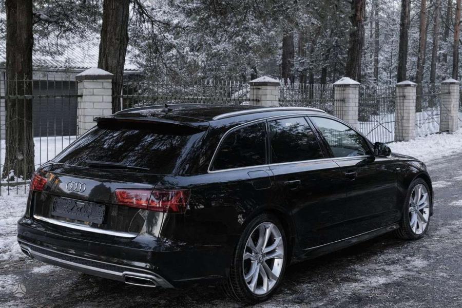 Black Audi A6 2015 in Vilnius, with an engine capacity of 1.97 L and mileage of 288 thousand km for 13900 €, photo 4 on AUTOMOTO.COM.LV