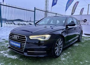 Black Audi A6 2015 in Panevezys, with an engine capacity of 2.97 L and mileage of 201 thousand km for 12500 €, photo  on AUTOMOTO.COM.LV