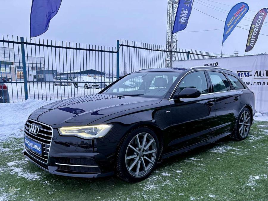 Black Audi A6 2015 in Panevezys, with an engine capacity of 2.97 L and mileage of 201 thousand km for 12500 €, photo 2 on AUTOMOTO.COM.LV