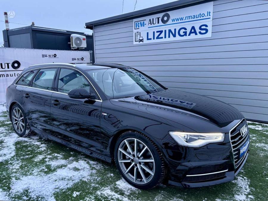 Black Audi A6 2015 in Panevezys, with an engine capacity of 2.97 L and mileage of 201 thousand km for 12500 €, photo 4 on AUTOMOTO.COM.LV