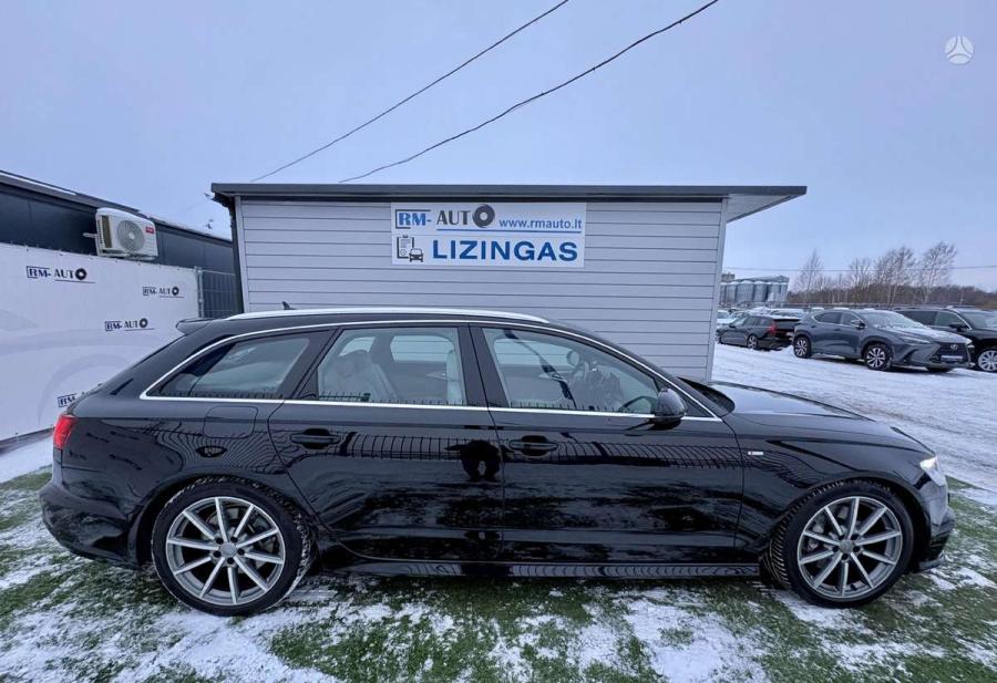 Black Audi A6 2015 in Panevezys, with an engine capacity of 2.97 L and mileage of 201 thousand km for 12500 €, photo 5 on AUTOMOTO.COM.LV