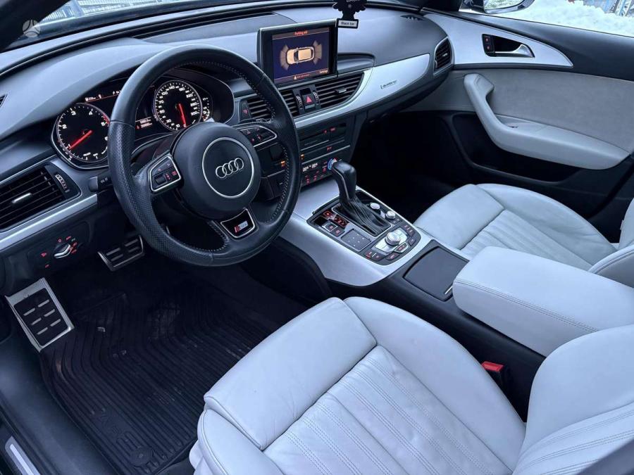 Black Audi A6 2015 in Panevezys, with an engine capacity of 2.97 L and mileage of 201 thousand km for 12500 €, photo 12 on AUTOMOTO.COM.LV
