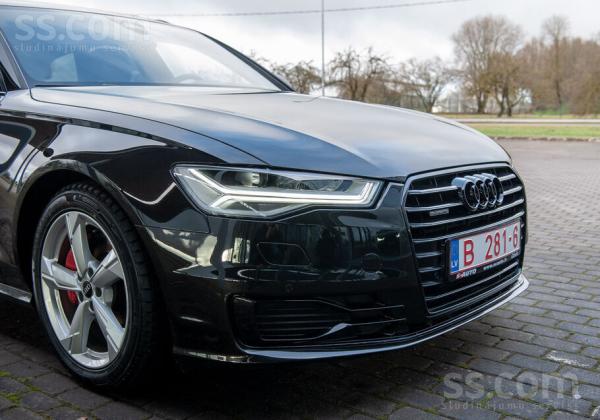Black Audi A6 2015 in Cesis, with an engine capacity of 3.00 L and mileage of 207 thousand km for 15700 €, photo 8 on AUTOMOTO.COM.LV