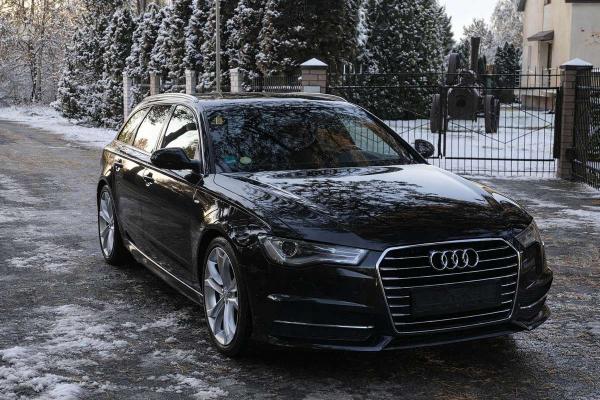 Black Audi A6 2015 in Vilnius, with an engine capacity of 1.97 L and mileage of 288 thousand km for 12999 €, photo 1 on AUTOMOTO.COM.LV