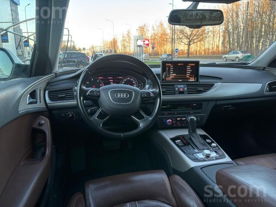 Black Audi A6 2015 in Riga, with an engine capacity of 2.00 L and mileage of 208 thousand km for 14500 €, photo 3 on AUTOMOTO.COM.LV