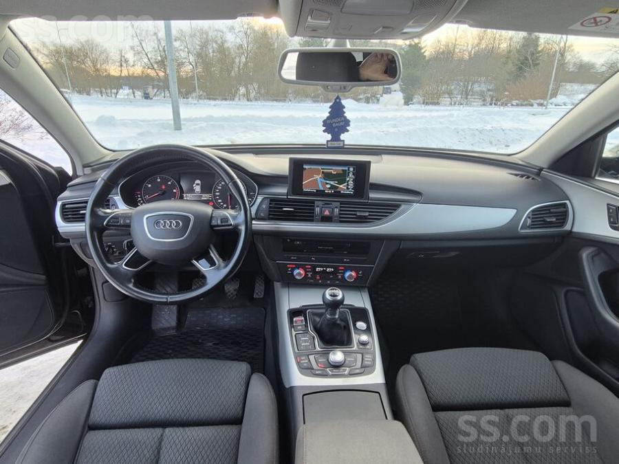 Black Audi A6 2015 in Saldus, with an engine capacity of 2.00 L and mileage of 281 thousand km for 14350 €, photo 9 on AUTOMOTO.COM.LV