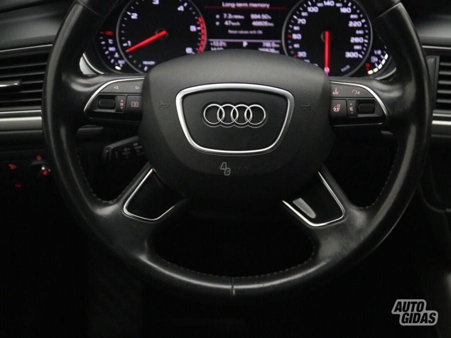 Black Audi A6 2015 in Vilnius, with an engine capacity of 3.00 L and mileage of 281 thousand km for 12899 €, photo 18 on AUTOMOTO.COM.LV