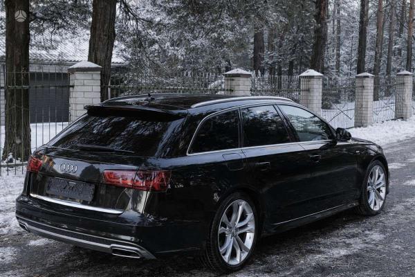 Black Audi A6 2015 in Vilnius, with an engine capacity of 1.97 L and mileage of 289 thousand km for 13500 €, photo 4 on AUTOMOTO.COM.LV