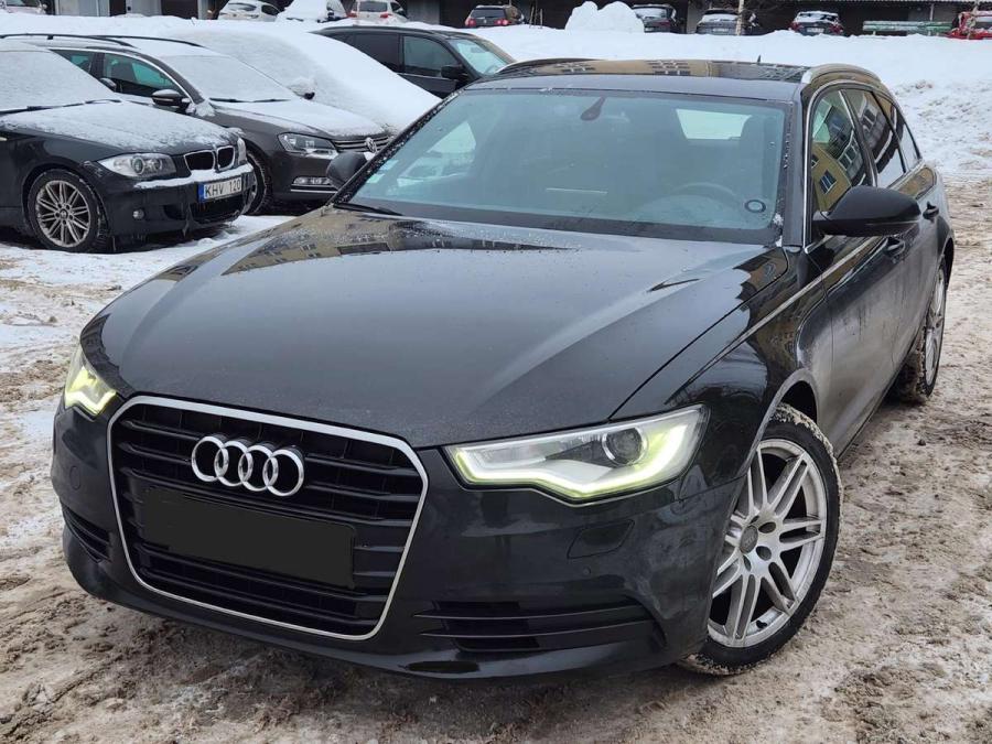 Black Audi A6 2015 in Vilnius, with an engine capacity of 2.00 L and mileage of 328 thousand km for 9800 €, photo 1 on AUTOMOTO.COM.LV