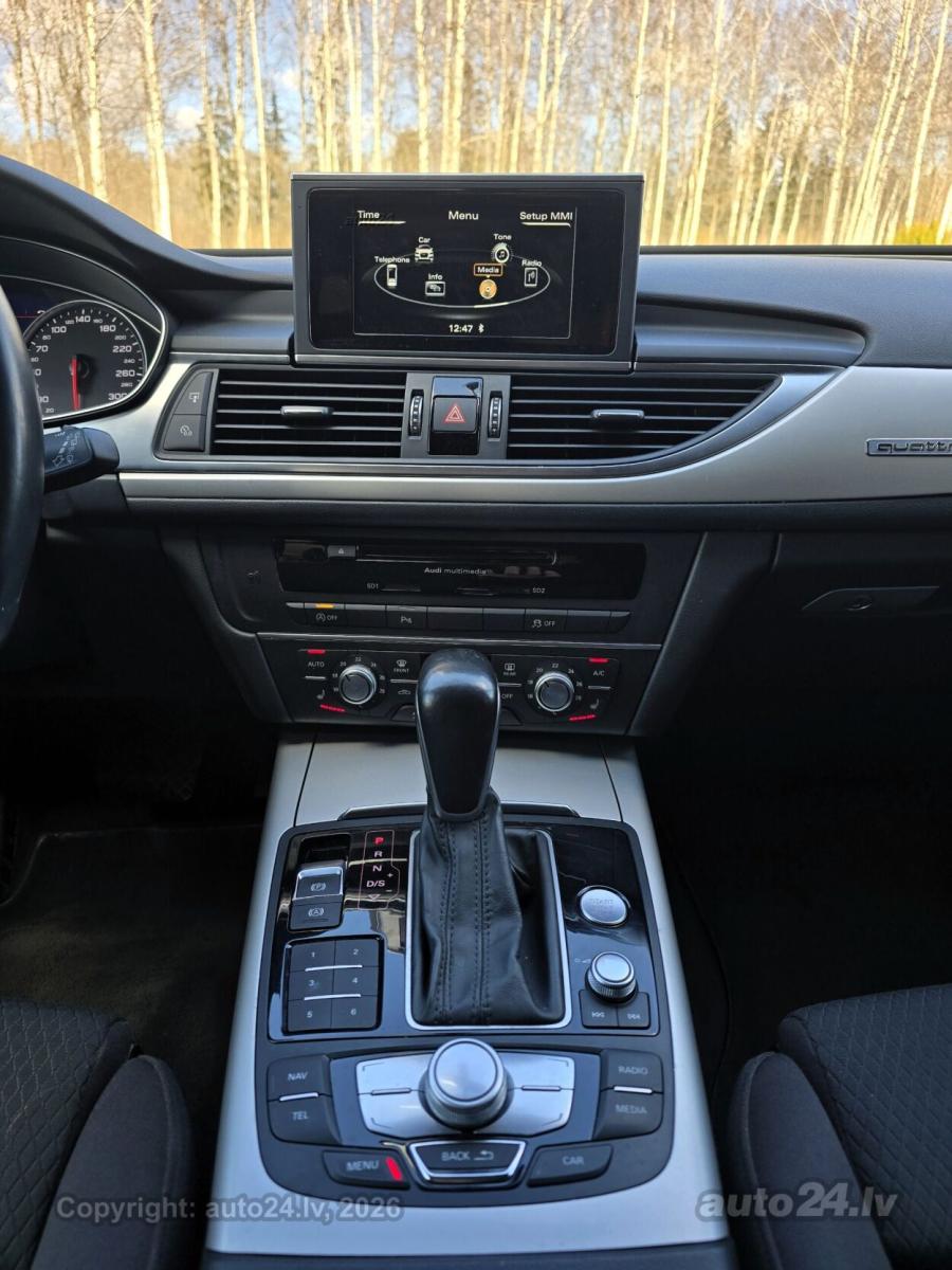 Black Audi A6 2015 in Tartu, with an engine capacity of 3.00 L and mileage of 297 thousand km for 12700 €, photo 19 on AUTOMOTO.COM.LV