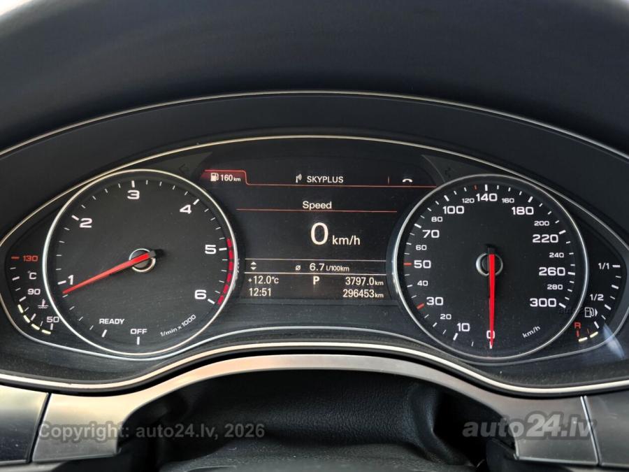 Black Audi A6 2015 in Tartu, with an engine capacity of 3.00 L and mileage of 297 thousand km for 12700 €, photo 20 on AUTOMOTO.COM.LV