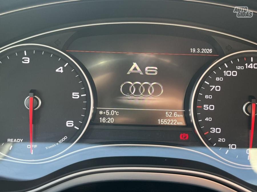 Melns Audi A6 2015 Kauņa, ar dzinēja tilpumu 3.00 L un nobraukumu 155 tūkst. km par 14900 €, foto 10 vietnē AUTOMOTO.COM.LV