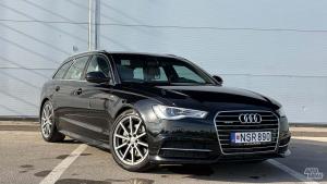Melns Audi A6 2015 Panevēža, ar dzinēja tilpumu 3.00 L un nobraukumu 202 tūkst. km par 14750 €, foto  vietnē AUTOMOTO.COM.LV