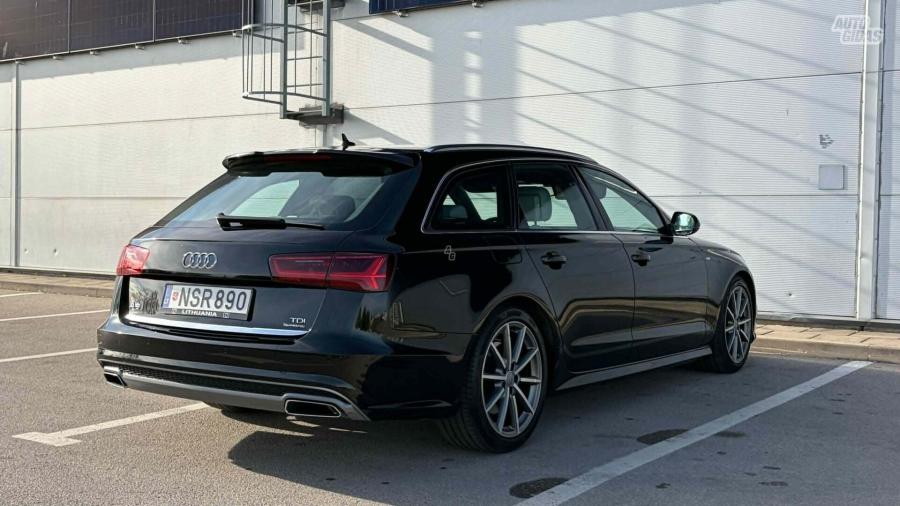 Black Audi A6 2015 in Panevezys, with an engine capacity of 3.00 L and mileage of 202 thousand km for 14750 €, photo 4 on AUTOMOTO.COM.LV