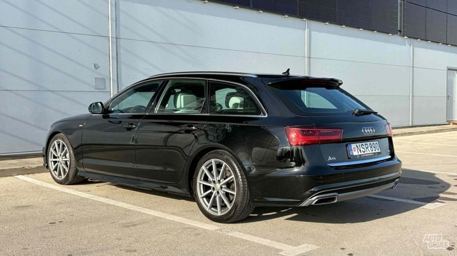 Black Audi A6 2015 in Panevezys, with an engine capacity of 3.00 L and mileage of 202 thousand km for 14750 €, photo 5 on AUTOMOTO.COM.LV