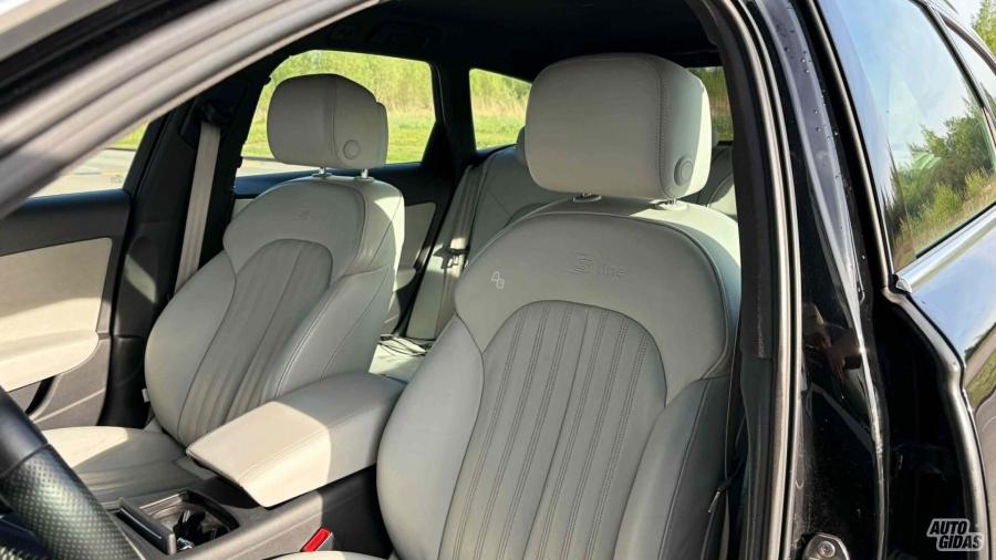 Black Audi A6 2015 in Panevezys, with an engine capacity of 3.00 L and mileage of 202 thousand km for 14750 €, photo 14 on AUTOMOTO.COM.LV