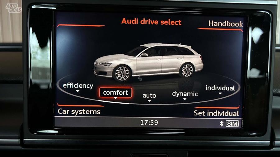 Black Audi A6 2015 in Panevezys, with an engine capacity of 3.00 L and mileage of 202 thousand km for 14750 €, photo 18 on AUTOMOTO.COM.LV