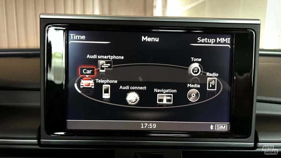 Black Audi A6 2015 in Panevezys, with an engine capacity of 3.00 L and mileage of 202 thousand km for 14750 €, photo 19 on AUTOMOTO.COM.LV