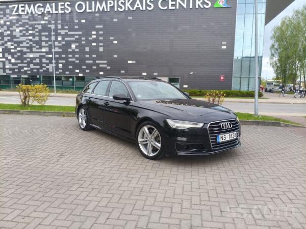 Black Audi A6 2015 in Jelgava, with an engine capacity of 3.00 L and mileage of 157 thousand km for 13999 €, photo 2 on AUTOMOTO.COM.LV