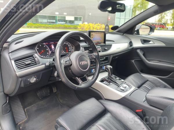 Black Audi A6 2015 in Jelgava, with an engine capacity of 3.00 L and mileage of 157 thousand km for 13999 €, photo 6 on AUTOMOTO.COM.LV