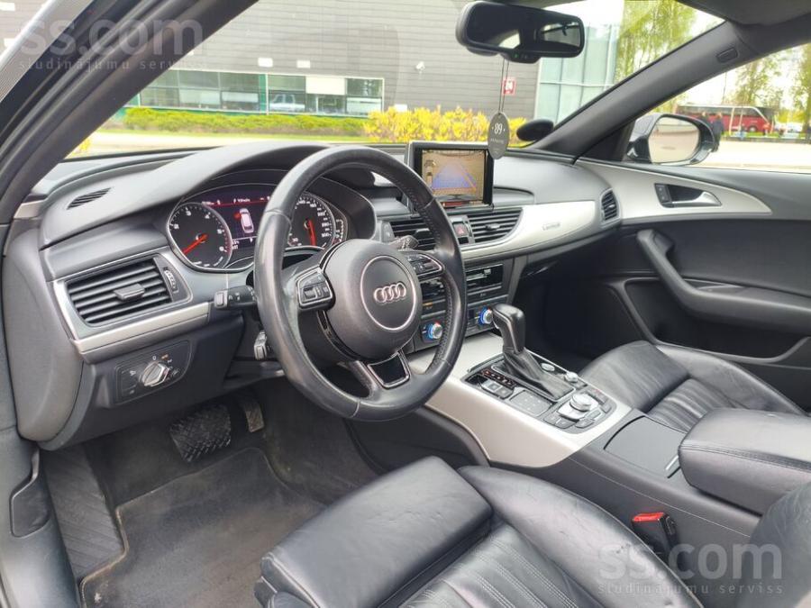 Black Audi A6 2015 in Jelgava, with an engine capacity of 3.00 L and mileage of 157 thousand km for 13999 €, photo 7 on AUTOMOTO.COM.LV