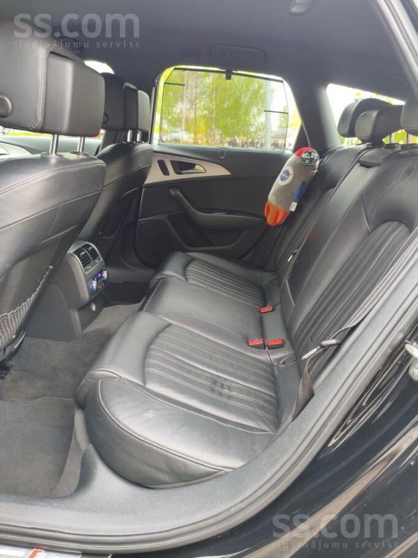 Black Audi A6 2015 in Jelgava, with an engine capacity of 3.00 L and mileage of 157 thousand km for 13999 €, photo 8 on AUTOMOTO.COM.LV