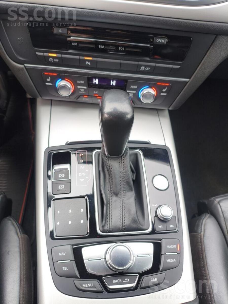 Black Audi A6 2015 in Jelgava, with an engine capacity of 3.00 L and mileage of 157 thousand km for 13999 €, photo 14 on AUTOMOTO.COM.LV