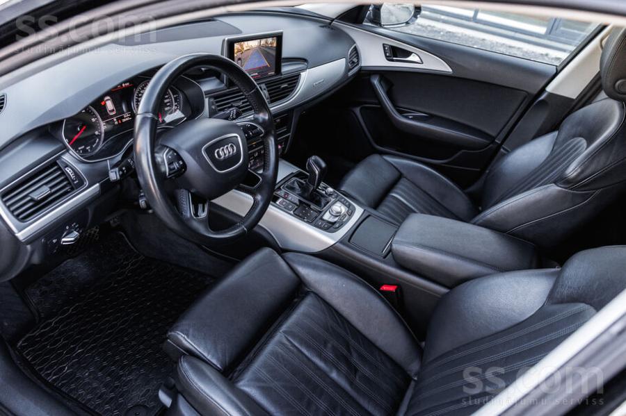 Black Audi A6 2015 in Tukums, with an engine capacity of 3.00 L and mileage of 286 thousand km for 12600 €, photo 12 on AUTOMOTO.COM.LV