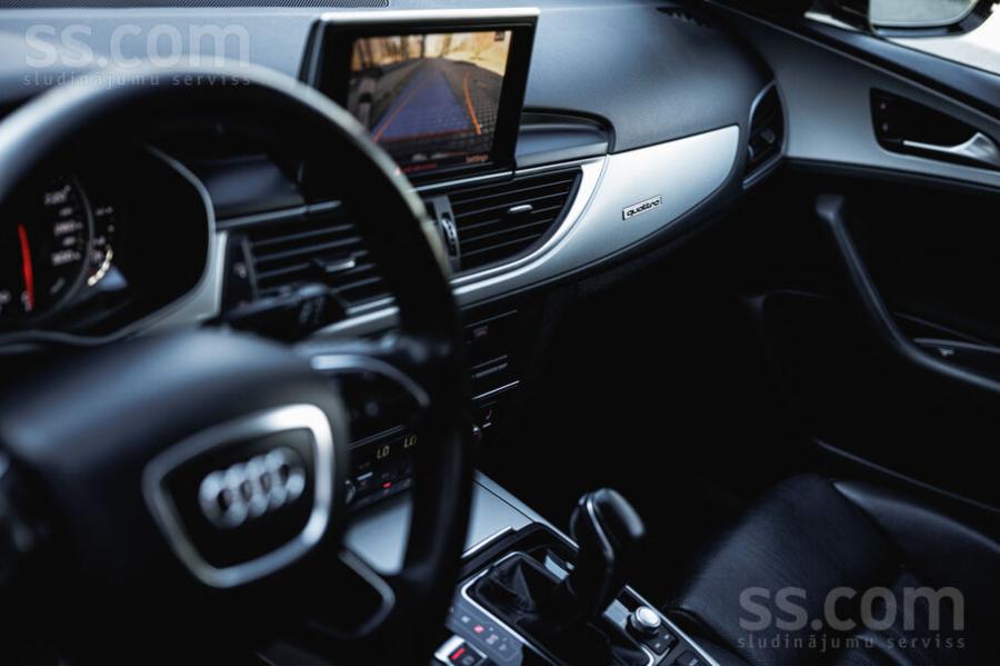 Black Audi A6 2015 in Tukums, with an engine capacity of 3.00 L and mileage of 286 thousand km for 12600 €, photo 22 on AUTOMOTO.COM.LV