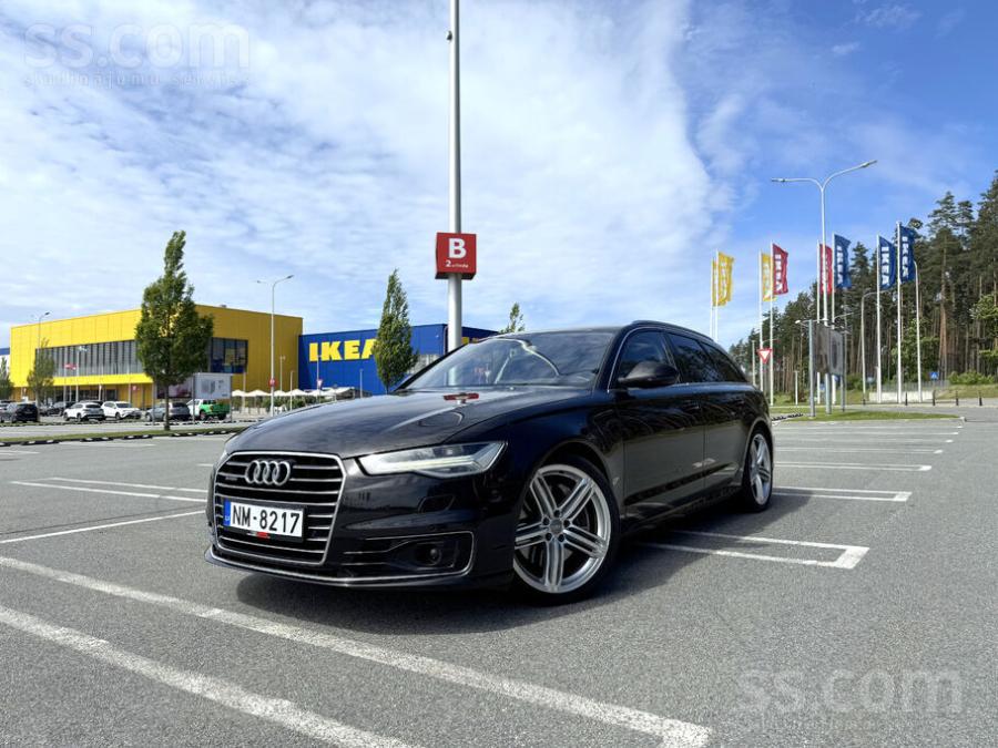 Black Audi A6 2015 in Riga, with an engine capacity of 3.00 L and mileage of 286 thousand km for 16990 €, photo 1 on AUTOMOTO.COM.LV