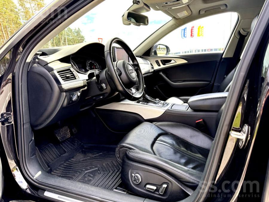 Black Audi A6 2015 in Riga, with an engine capacity of 3.00 L and mileage of 286 thousand km for 16990 €, photo 6 on AUTOMOTO.COM.LV