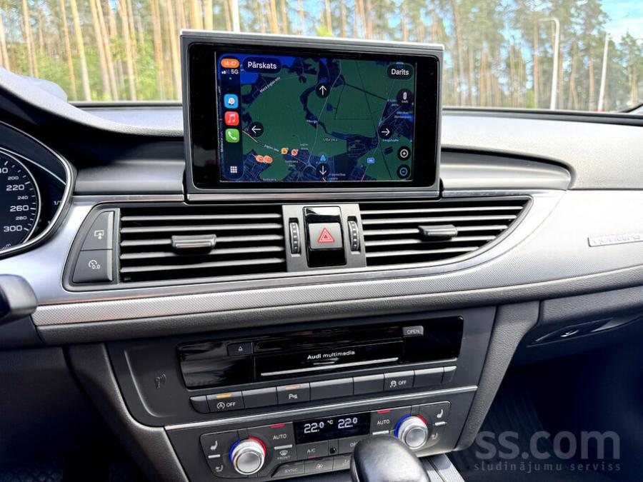 Black Audi A6 2015 in Riga, with an engine capacity of 3.00 L and mileage of 286 thousand km for 16990 €, photo 9 on AUTOMOTO.COM.LV