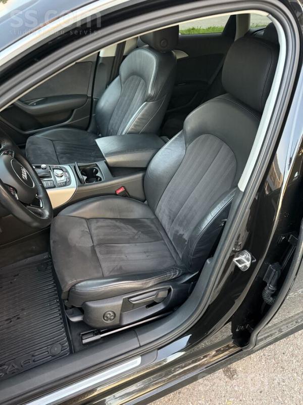 Black Audi A6 2015 in Riga, with an engine capacity of 3.00 L and mileage of 246 thousand km for 12500 €, photo 7 on AUTOMOTO.COM.LV
