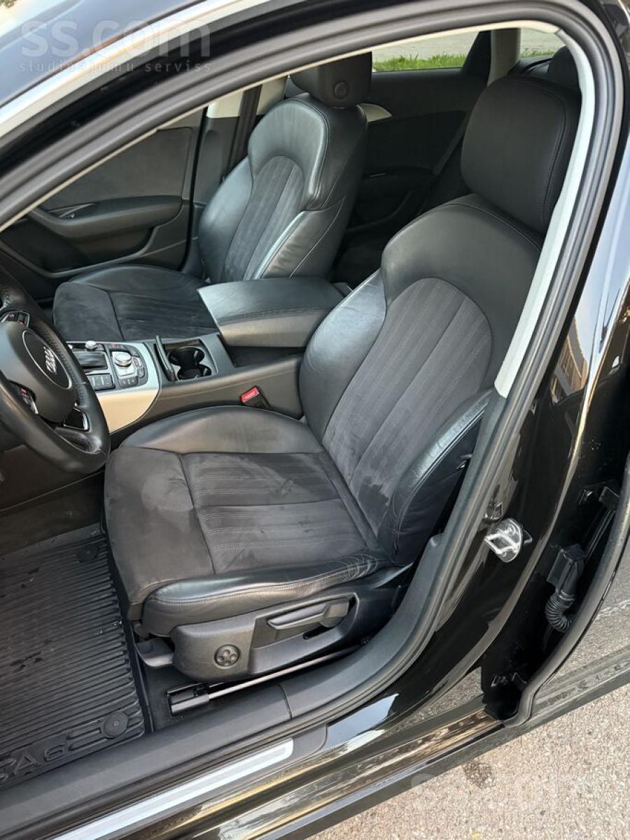 Black Audi A6 2015 in Riga, with an engine capacity of 3.00 L and mileage of 246 thousand km for 12500 €, photo 8 on AUTOMOTO.COM.LV