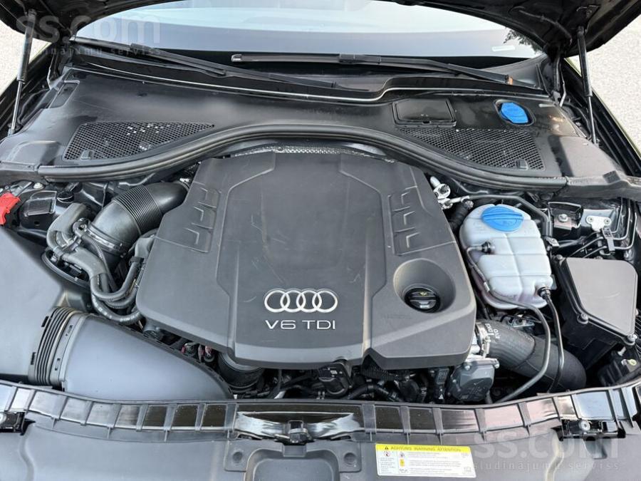 Black Audi A6 2015 in Riga, with an engine capacity of 3.00 L and mileage of 246 thousand km for 12500 €, photo 13 on AUTOMOTO.COM.LV