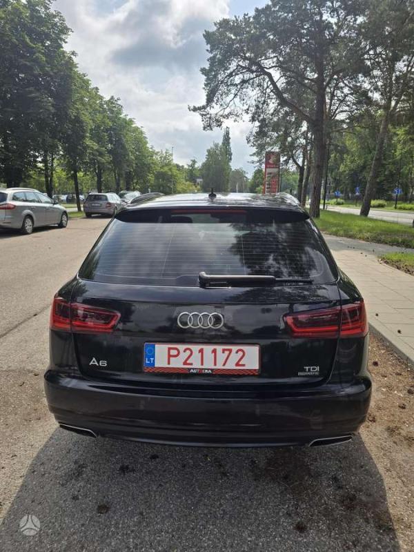 Black Audi A6 2015 in Alytus, with an engine capacity of 2.97 L and mileage of 311 thousand km for 8300 €, photo 5 on AUTOMOTO.COM.LV