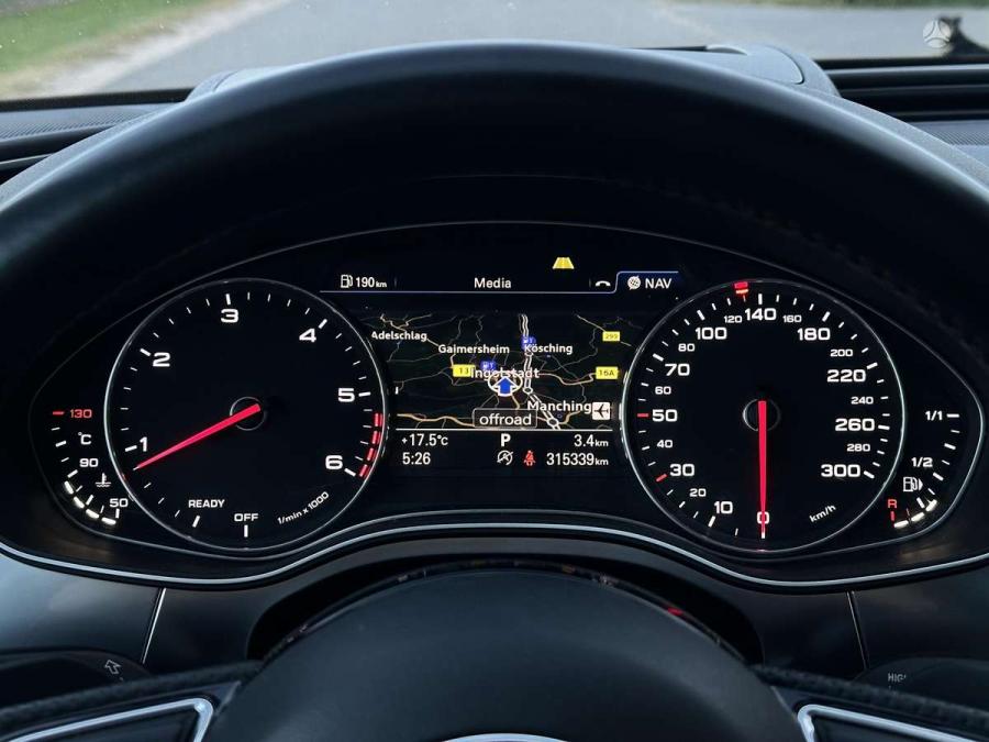 Melns Audi A6 2015 Viļņa, ar dzinēja tilpumu 2.97 L un nobraukumu 300 tūkst. km par 17999 €, foto 43 vietnē AUTOMOTO.COM.LV