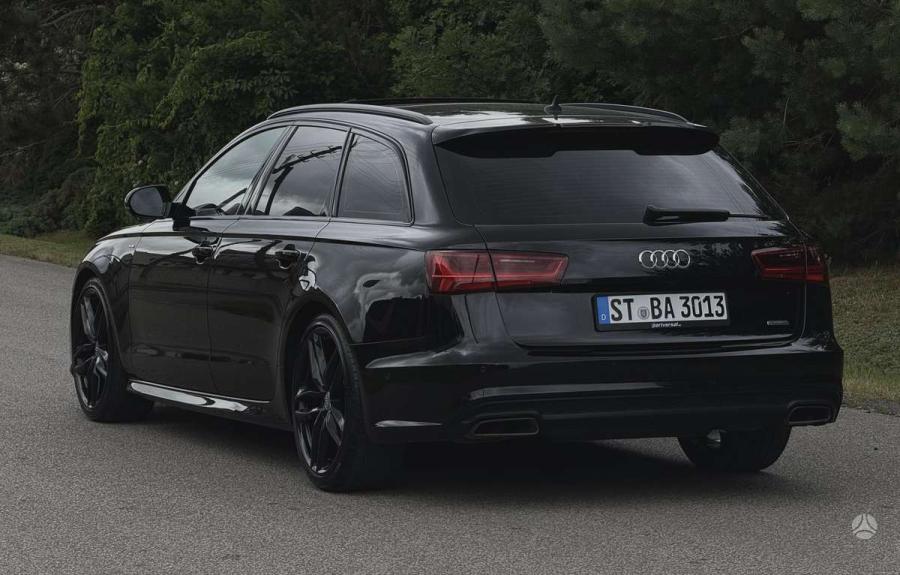 Black Audi A6 2015 in Vilnius, with an engine capacity of 2.97 L and mileage of 249 thousand km for 18450 €, photo 5 on AUTOMOTO.COM.LV